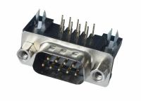 China Right Angle 1000VAC PBT Insulator D Sub Connector VGA DR 9 Pin for sale