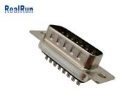 China 15 Pin D Subminiature Connector Stamped Contact Straight PBT for sale