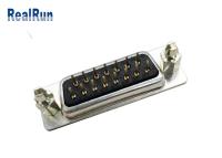 China Straight DP 15 Pin PCB 1000VAC D SUB Connector Male Female PBT for sale