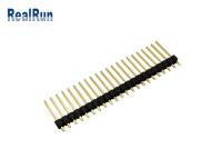 China Gold Plated 10U Straight Header Connector PBT UL94V-0 2.54mm Pitch for sale