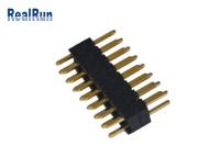 China Dual Row PA6T 3.0A DIP Pin Header Connector 2.54mm Pitch for sale