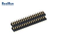China UL94V-0 2.54mm Pitch Male Pin Header Dual Plastic DIP Header Connector for sale