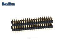 China UL94V-0 2.54mm Pitch Male Pin Header Dual Plastic DIP Header Connector for sale