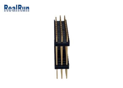 China 3.0Amp PBT DIP Gold Plated Connector H2.5mm Three Row 36 Pin for sale