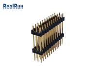 China 3.0Amp PBT DIP Gold Plated Connector H2.5mm Three Row 36 Pin for sale