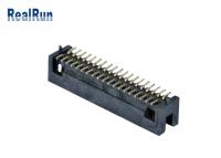 China PA6T 1.27mm Pitch SMT Box Header Double Row Right Angle  2*19 Pin UL94V-0 for sale