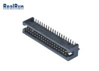 China PA6T 1.27mm Pitch SMT Box Header Double Row Right Angle  2*19 Pin UL94V-0 for sale