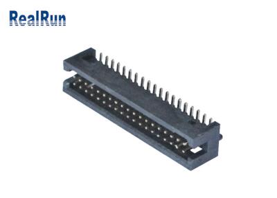 China PA6T 1.27mm Pitch SMT Box Header Double Row Right Angle  2*19 Pin UL94V-0 for sale