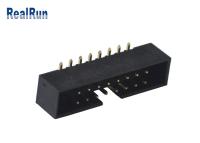China Pitch 2.0mm Dual Row SMT Box Header PA6T Black Plastic for sale