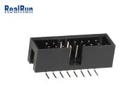 China Pitch 2.0mm Dual Row SMT Box Header PA6T Black Plastic for sale