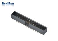China 2.0mm Solder PBT Box Header Connector 30 Pin IDC Male Connector 90 Degree for sale