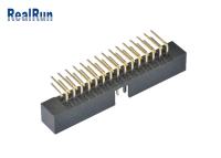 China 2.0mm Solder PBT Box Header Connector 30 Pin IDC Male Connector 90 Degree for sale