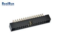 China 2.0mm Solder PBT Box Header Connector 30 Pin IDC Male Connector 90 Degree for sale