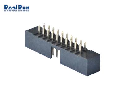 China PBT Plastic 2.0mm Pitch Machined Box Header 20 Pin Straight Connector PA6T for sale