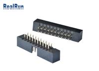 China PBT Plastic 2.0mm Pitch Machined Box Header 20 Pin Straight Connector PA6T for sale