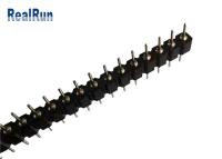 China 2.54mm DIP PCB Round Pin Male Header Gold Terminal Connector for sale