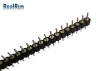 China 2.54mm DIP PCB Round Pin Male Header Gold Terminal Connector for sale