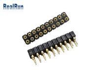 China PBT 2.54mm DIP Pin Female Header 20 Pin Dual Row Socket Connector for sale