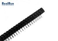China UL94V-0 2.54mm Round Female Pin Header Right Angle 80 Pin SGS for sale