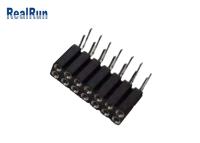 China UL94V-0 2.54mm Round Female Pin Header Right Angle 80 Pin SGS for sale