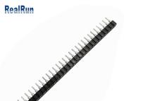 China Brass CuZn36Pb3 DIP 40P Female Pin Header 2.54mm Single Row for sale