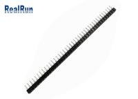 China Brass CuZn36Pb3 DIP 40P Female Pin Header 2.54mm Single Row for sale