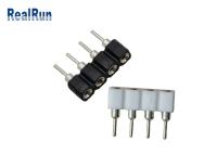 China 2.54mm Gold 1000V RMS Female Terminal Connector 1 Row 4P Dip for sale