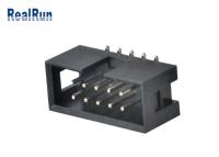 China PA6T IDC Male Header Connector 2.54mm Pitch SMT 10 Pin Box Header for sale
