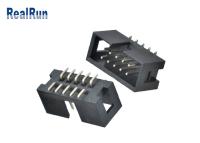 China PA6T IDC Male Header Connector 2.54mm Pitch SMT 10 Pin Box Header for sale