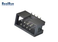 China Vertical PCB 2.54mm SMT Box Header 2*4 8 Pin Machined Solder PA6T for sale