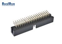 China Vertical PCB 2.54mm SMT Box Header 2*4 8 Pin Machined Solder PA6T for sale