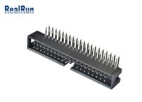 China Vertical PCB 2.54mm SMT Box Header 2*4 8 Pin Machined Solder PA6T for sale