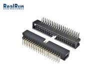 China Vertical PCB 2.54mm SMT Box Header 2*4 8 Pin Machined Solder PA6T for sale