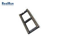 China 1.778mm SMT Round Holes Ic Socket Connector 32 Pin PPS UL94V-0 for sale