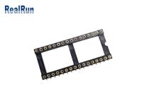 China 1.778mm SMT Round Holes Ic Socket Connector 32 Pin PPS UL94V-0 for sale