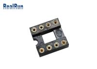 China Pitch 2.54mm IC Socket Female Header Connector UL94V-0 Straight 8P for sale