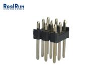 China PA6T 2.54mm Pitch Solder Header Connector 3*4 12 Pin 180° DIP for sale