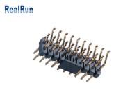 China Double Row PA6T 20P SMD Pin Header PA6T Horizontal With Cap Post for sale