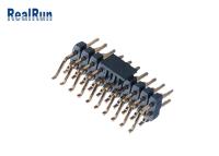 China Double Row PA6T 20P SMD Pin Header PA6T Horizontal With Cap Post for sale