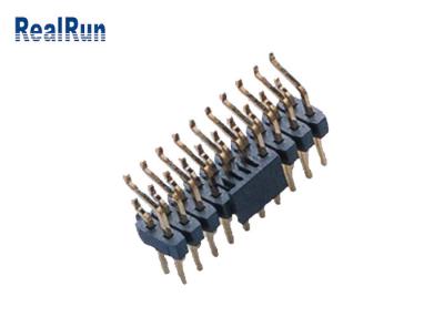 China Double Row PA6T 20P SMD Pin Header PA6T Horizontal With Cap Post for sale
