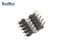 China PA6T PBT LCP Brass Pin Header 10P DC500V Two Row Header Connector for sale