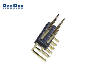 China 3Amp LCP PBT 1000VAC Pin Header Connector 2.54mm Double Row PA6T for sale