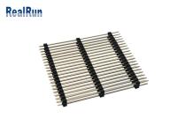 China PBT LCP PA6T 40P Dual Row Pin Header Straight Three Plastic Au 3U