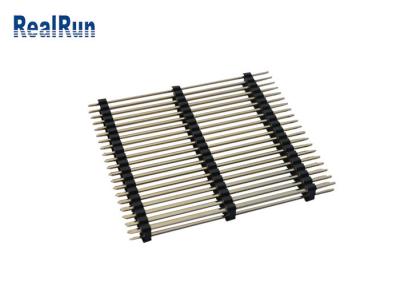 China PBT LCP PA6T 40P Dual Row Pin Header Straight Three Plastic Au 3U
