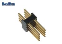 China PA6T PBT LCP Dual Row Pin Header Brass 8P 3.0A Board To Board UL94V-0 for sale