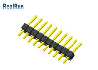 China 1x10P UL94V-0 Single Row Pin Header  PA6T PBT PCB Board Connector for sale