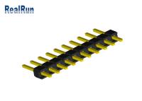 China 1x10P UL94V-0 Single Row Pin Header  PA6T PBT PCB Board Connector for sale