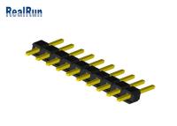 China 1x10P UL94V-0 Single Row Pin Header  PA6T PBT PCB Board Connector for sale