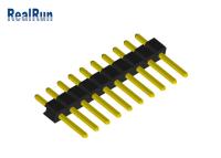 China 1x10P UL94V-0 Single Row Pin Header  PA6T PBT PCB Board Connector for sale