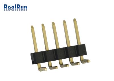 China 3A 5P PA6T PBT LCP SMT Pin Header 2.54mm Single Row Right Angle UL94V-0 for sale